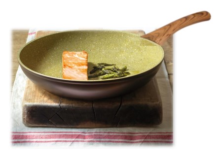 Illa Olivilla Pietra e Legno – głęboka patelnia z powłoką OLIA-TECH ...